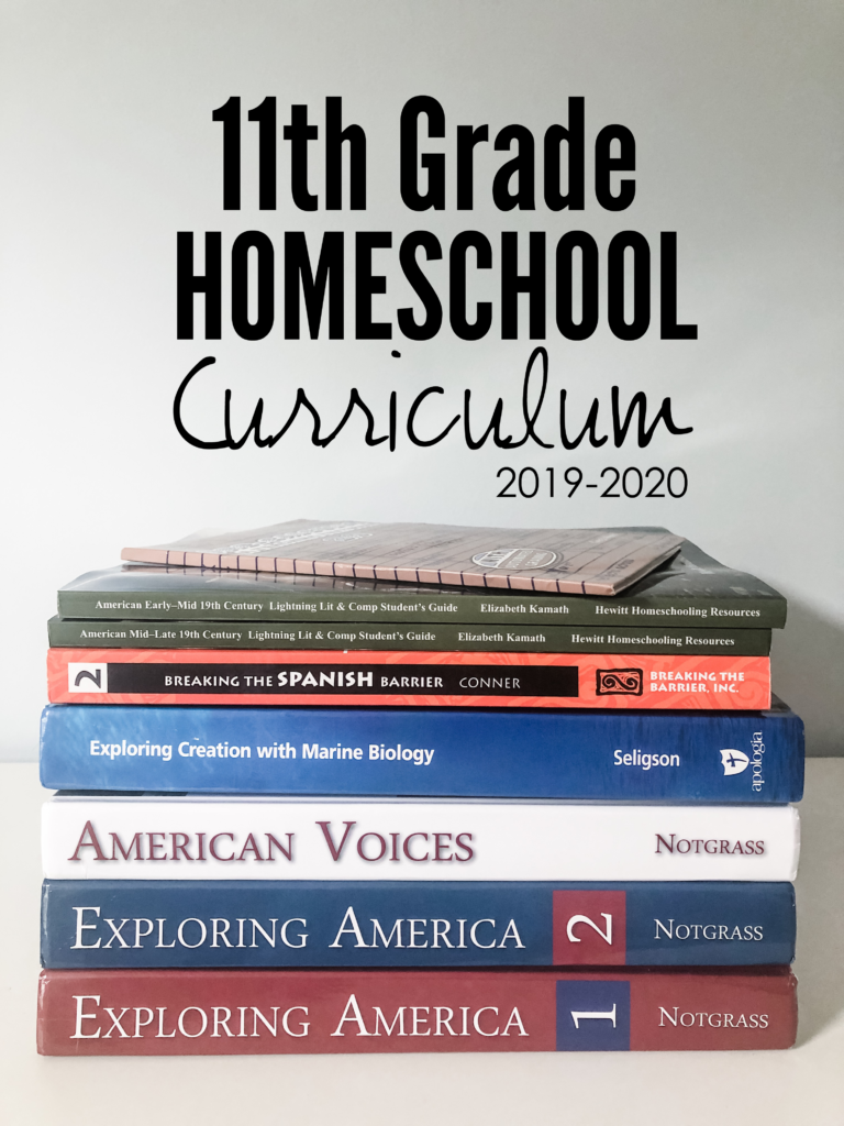 11th Grade Homeschool Curriculum