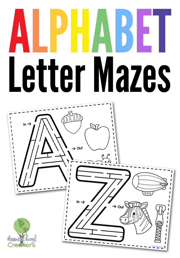 Alphabet Mini Booklets - Letters U to Z (Free Printable)