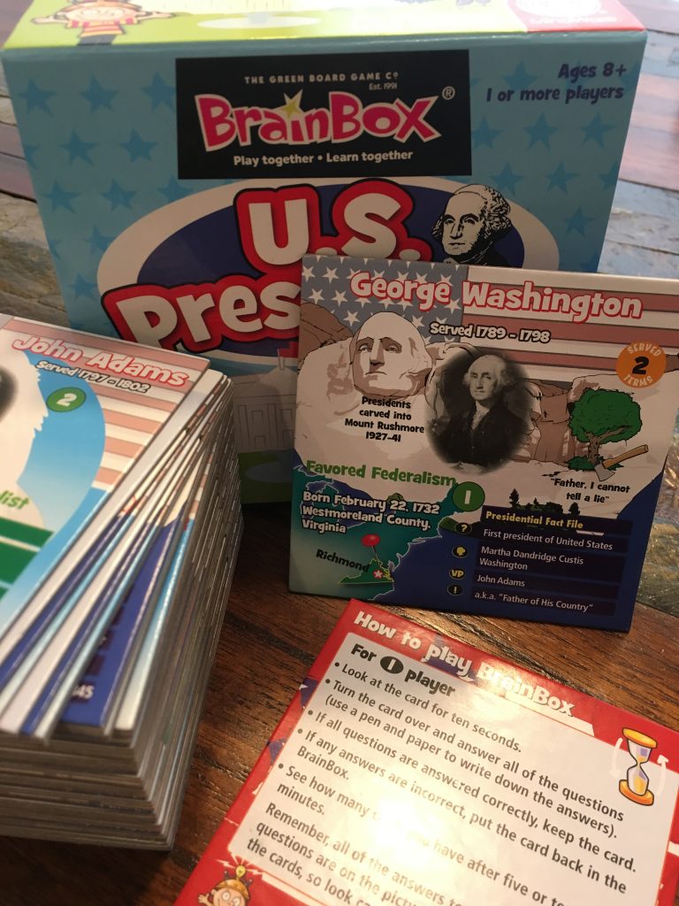 Learning the U.S. Presidents - Brainbox Memory Game