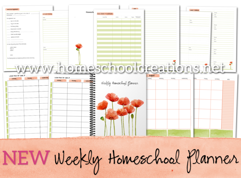 *NEW* Weekly Homeschool Planner