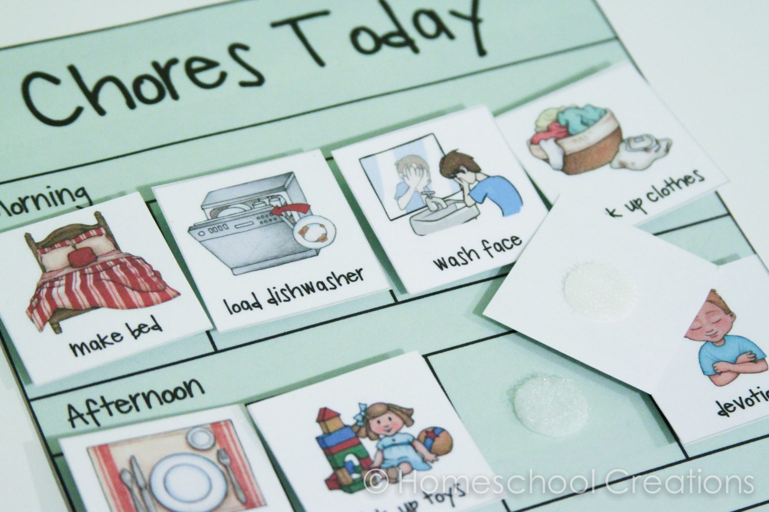 FREE Preschool Chore Charts - Subscriber Freebie