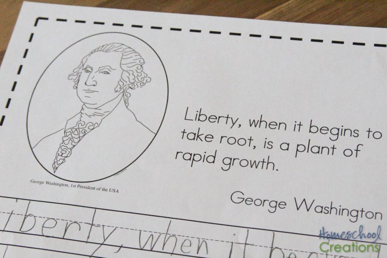 President's Day Handwriting Pages (Free Printables)
