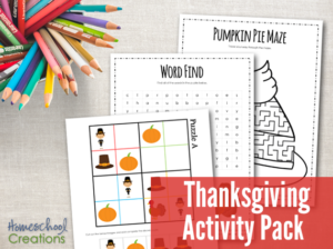 Thanksgiving Activity Pack - FREE Printables