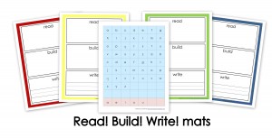 Read, Build, Write Printables
