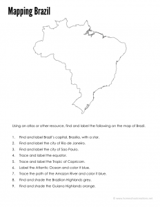 Brazil Geography Printables - FREE Printable Download