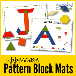 Pattern Block Mats and Cards - New Printables