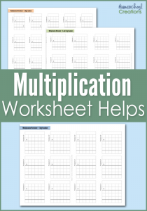 Multiplication Worsheets