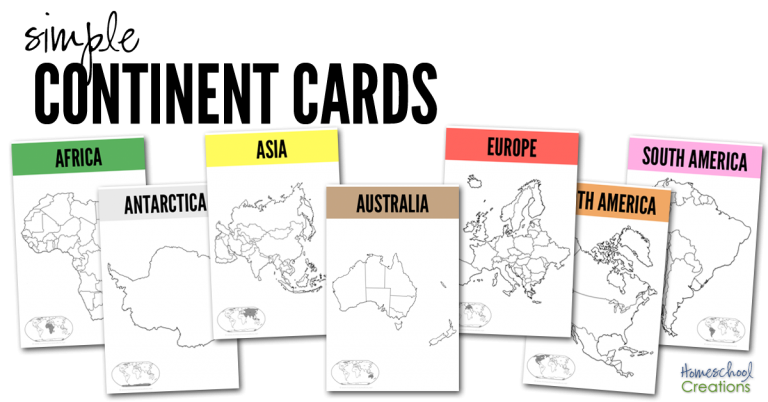 Continents Fact Files Printable - Geography Printables